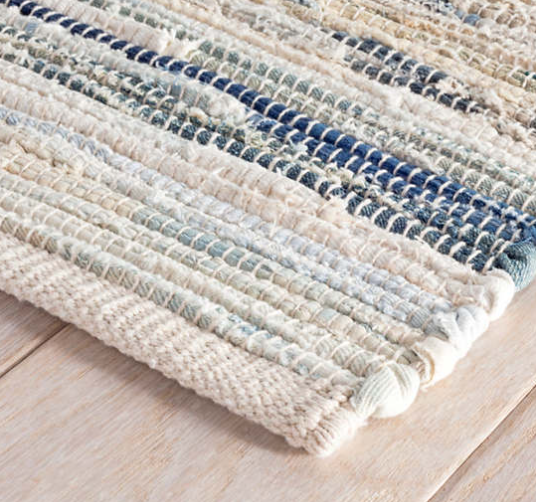 Dash & Albert :: Denim Rag Woven Cotton Rug – Beaufort Linen Co.